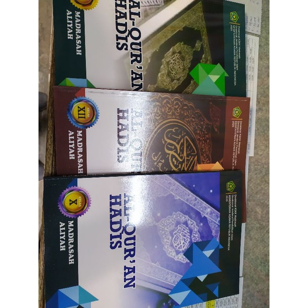 Jual BUKU MA ALQUR'AN HADIS KELAS X XI XII KEMENAG 2020 Madrasah Aliyah | Shopee Indonesia