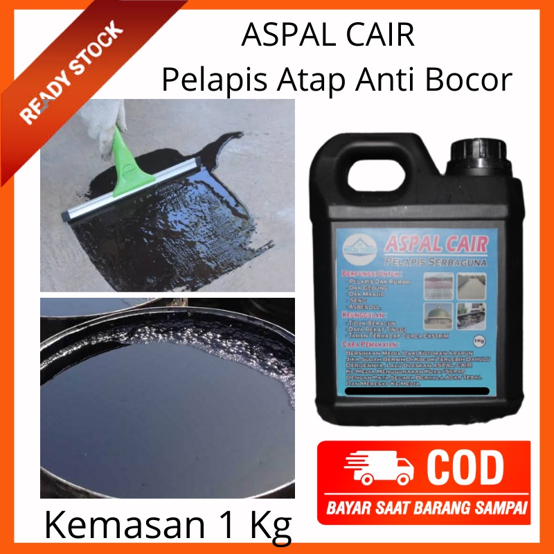 Jual Aspal Cair Pelapis Atap Anti Bocor Kemasan 1 Kg | Shopee Indonesia