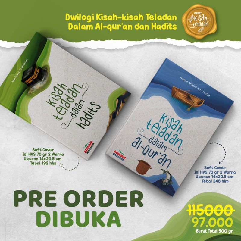 Jual PAKET 2 BUKU KISAH TELADAN DALAM AL QURAN DAN HADITS KISAH NABI KISAH RASUL KISAH INSPIRASI ...