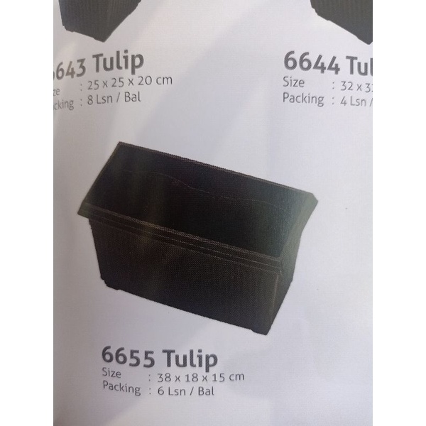 Jual Pot Bunga Petak Panjang 6655 Putih / Hitam TERBARU PROMO! | Shopee ...