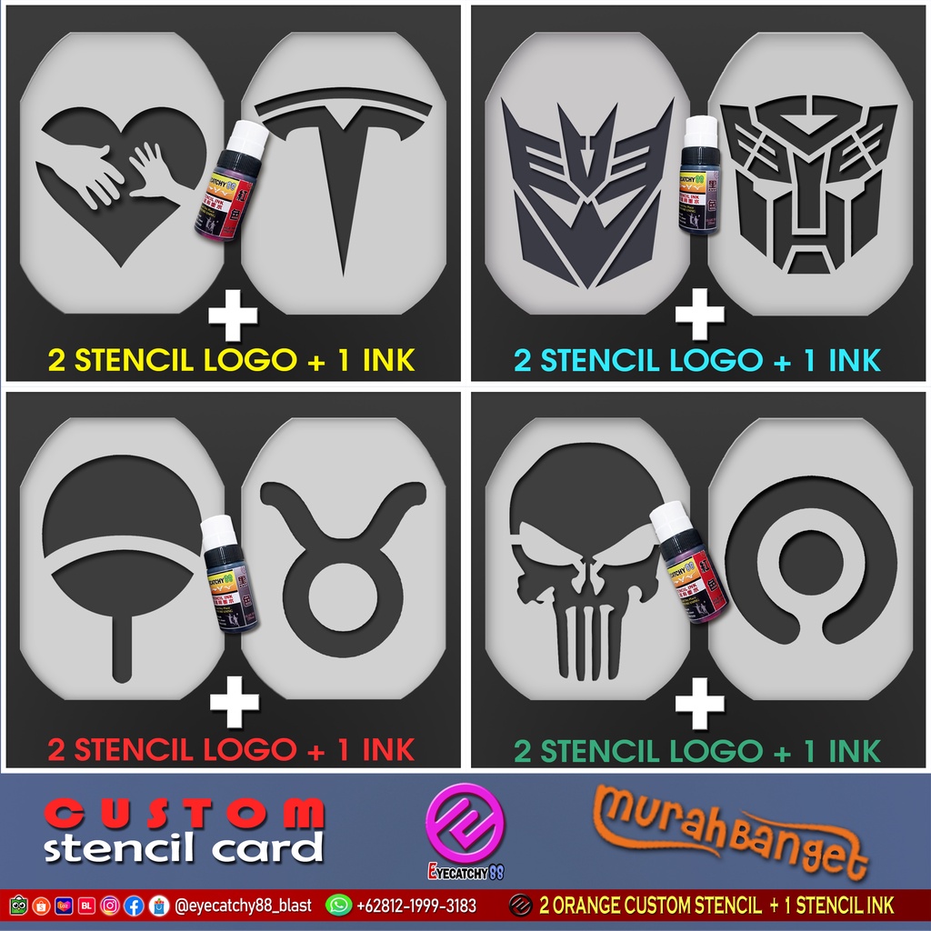 Jual MIKA - CUSTOM LOGO - Cetakan / Logo Raket / Stencil Card Badminton ...