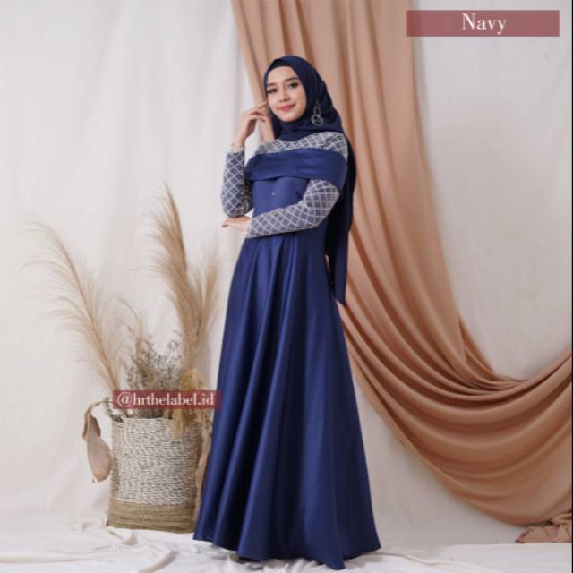Jual My dear dress navy | Shopee Indonesia