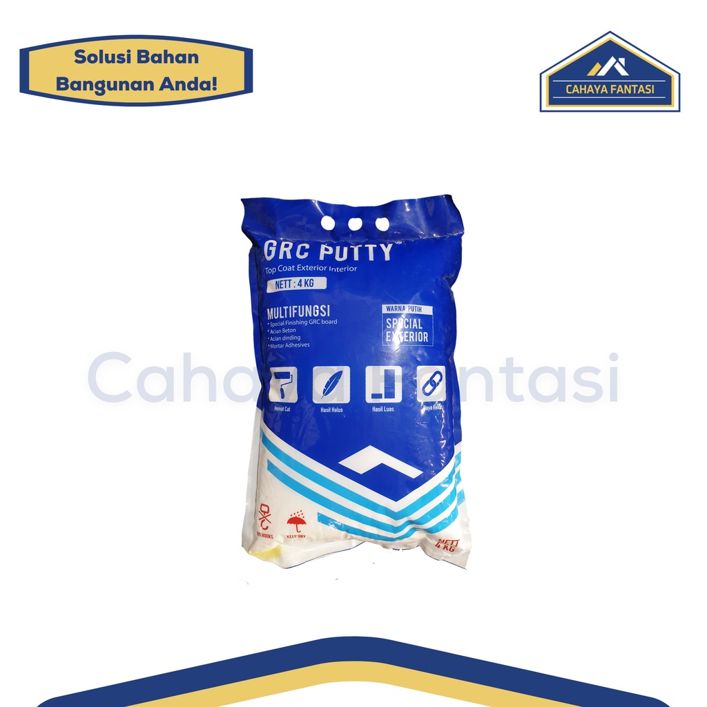 Jual Semen Mortar GRC Putty Top Coat Exterior Interior | Shopee Indonesia