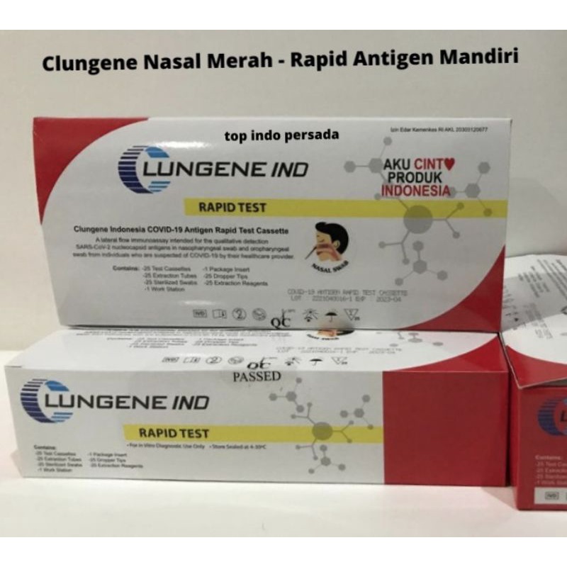 Jual Alat Rapid Test Swab Tes Antigen Clungene Lungene Merah Putih ...