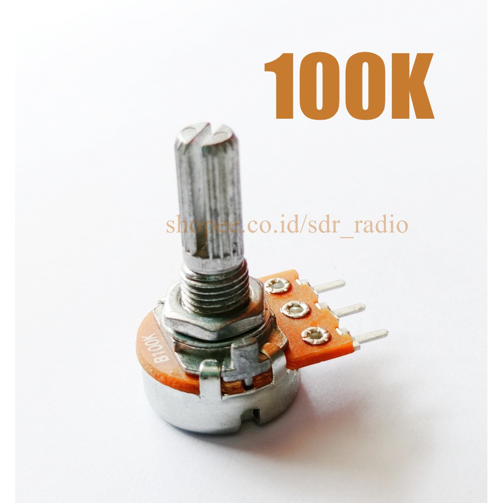 Jual Potensiometer 100K potensio 100 kilo Mono B100k potentiometer ...