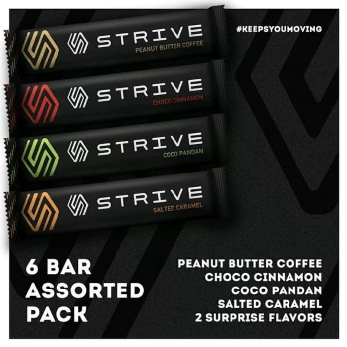 Jual Beautywearr - Strive Energi Bar 1 Box Mix Isi 6Pc - Vegan Dan ...