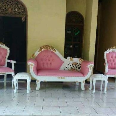 Jual Kursi pelaminan manten mawar sofa akad minimalis dekorasi wedding ...
