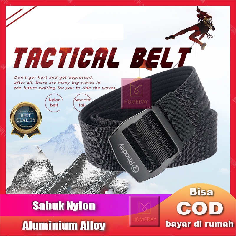 Jual Rhodey Sabuk Pria Ikat Pinggang Tactical Nylon Aluminium Alloy Tebal Tali Gesper Metal F107 ...
