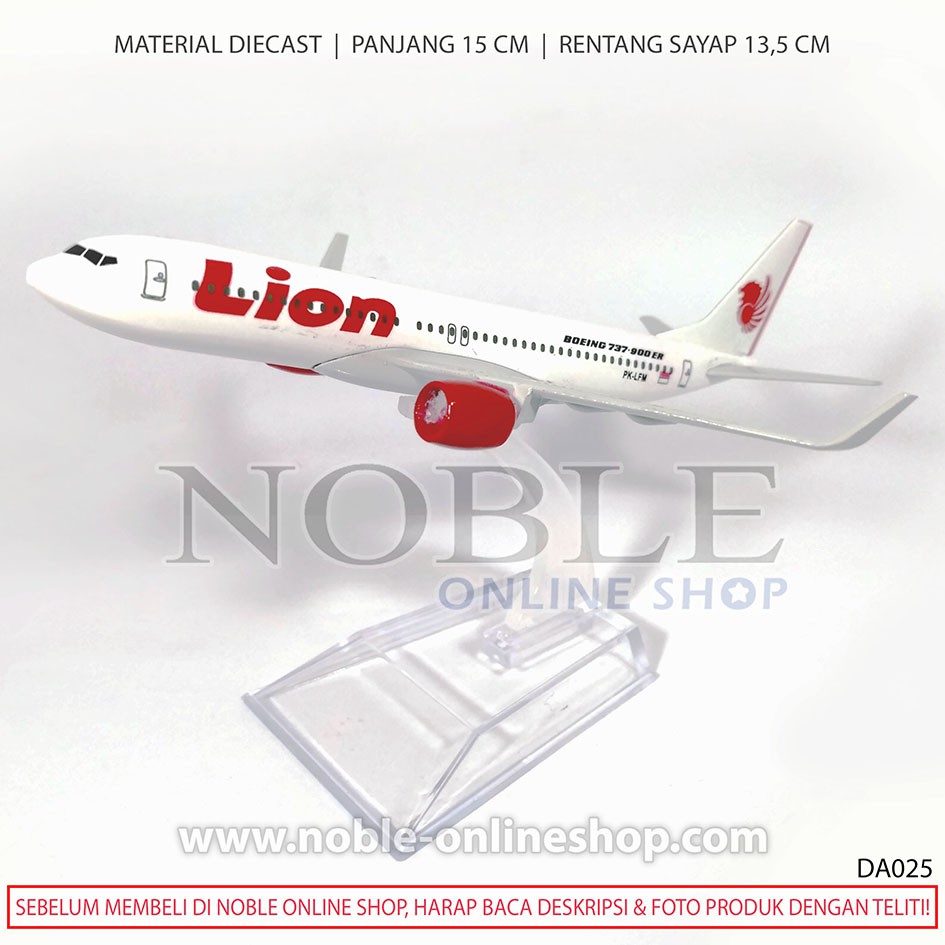 Jual Pesawat Terbang Lion Airplane Boeing 737-900ER Diecast Replika ...