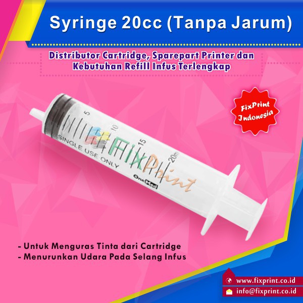 Jual Spuit 20cc, Syringe 20cc, Suntikan Tinta 20ml, Spuid Ukuran 20ml ...