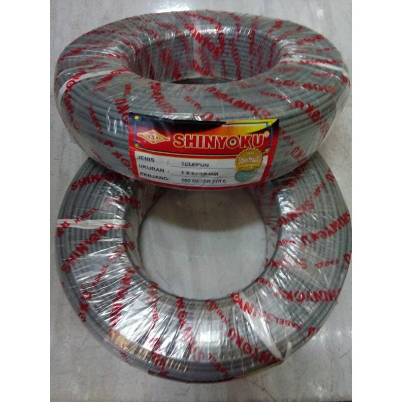 Jual Kabel Telepon Shinyoku 100 Meter 2C / Kabel Instalasi Walet 100m ...