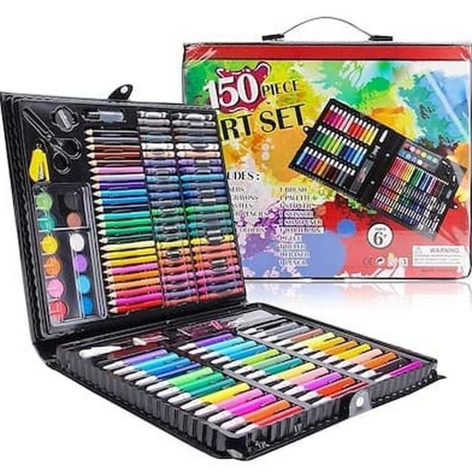 Jual CL Art Set Isi 150 Pcs Pensil Warna Set Anak Crayon Full Set Alat ...