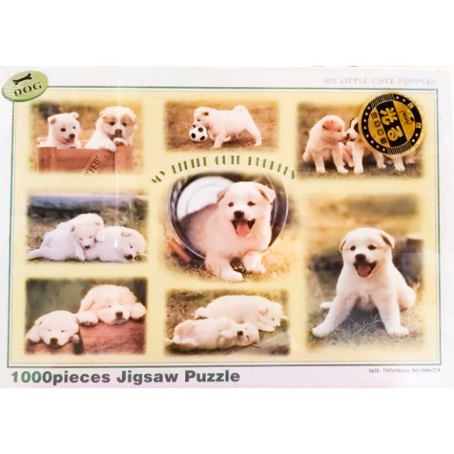 Jual JIGSAW PUZZLE 1000PCS (Anjing/Dog/Disney/Snoopy/Pemandangan/Eiffel ...
