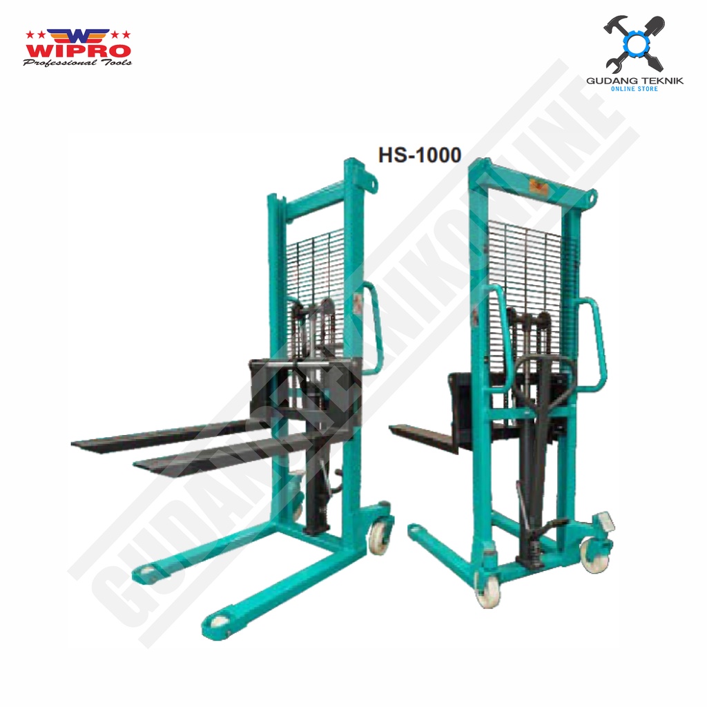 Jual HAND STACKER LIFT 1 TON 1000 KG WIPRO HS-1000 / Alat Angkut Barang Hydrolis 1T 1000KG WIPRO ...
