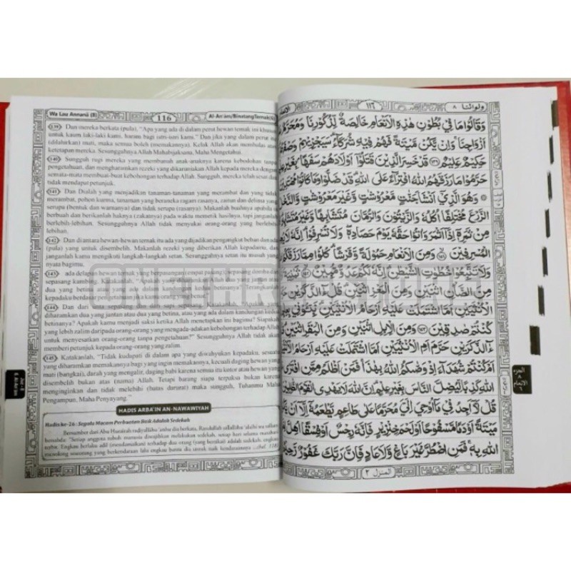 Jual Al Quran BESAR JUMBO AN NUR Al Quran Terjemah An Per Halaman Tulisan Arab HC Plus BOX ...
