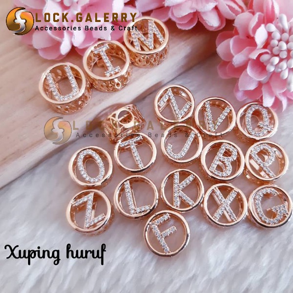 Jual Liontin Huruf Inisial Xuping Charm Gelang Tali Pandora | Shopee ...