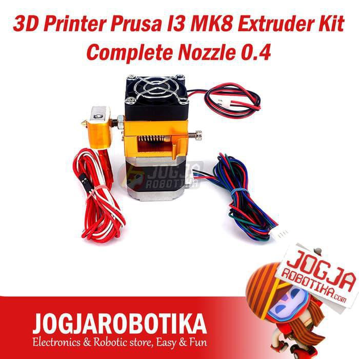 Jual 3D Printer Prusa I3 MK8 Extruder Kit Complete Nozzle 0.4 | Shopee ...