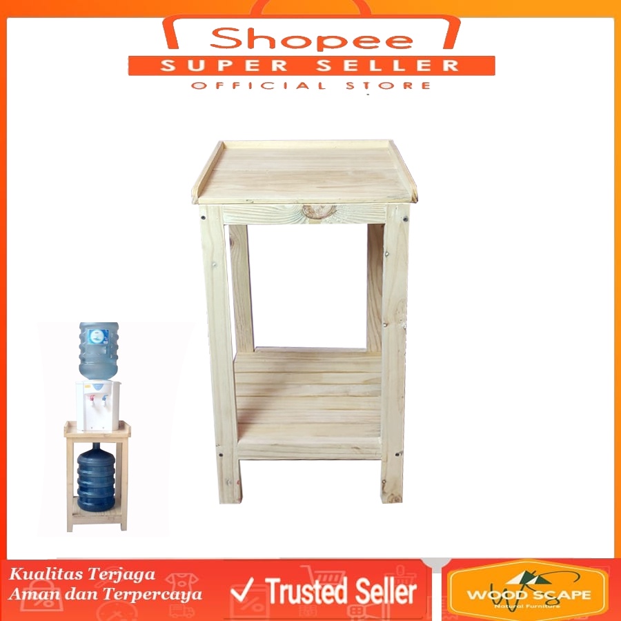 Jual Rak dispenser minimalis 2 susun / Rak dispenser meja kayu ...