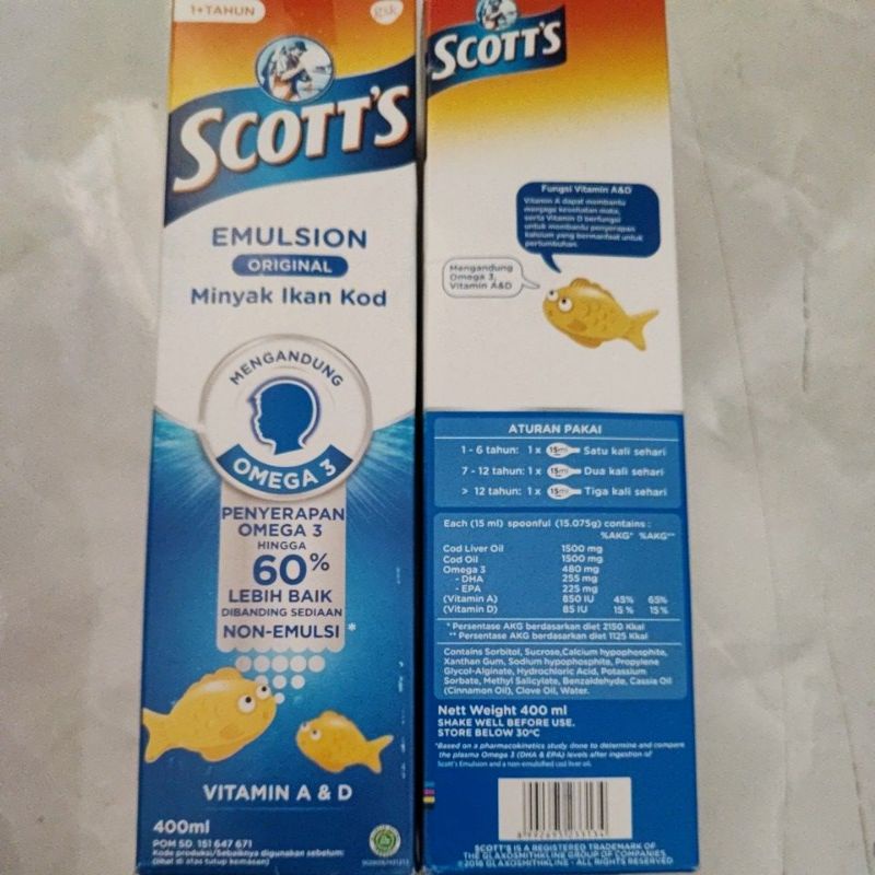 Jual Scott Emulsion ORIGINAL 400ML | Shopee Indonesia