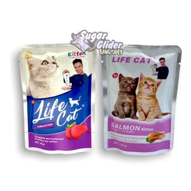 Jual LIFE CAT POUCH TUNA KITTEN 85gr Wet Cat Food Makanan Kucing Basah ...