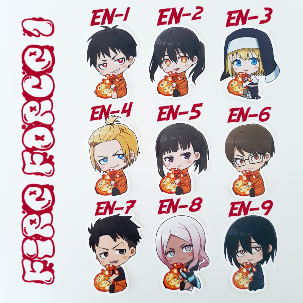 Jual Sticker Anime Enen no Shouboutai 1 Fire Force Merchandise | Shopee ...
