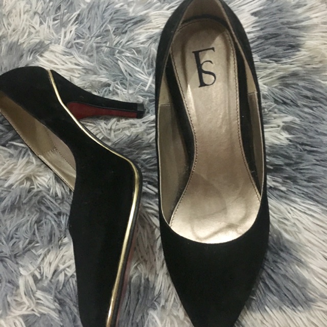 Jual FS SHOES - Black Heels | Shopee Indonesia