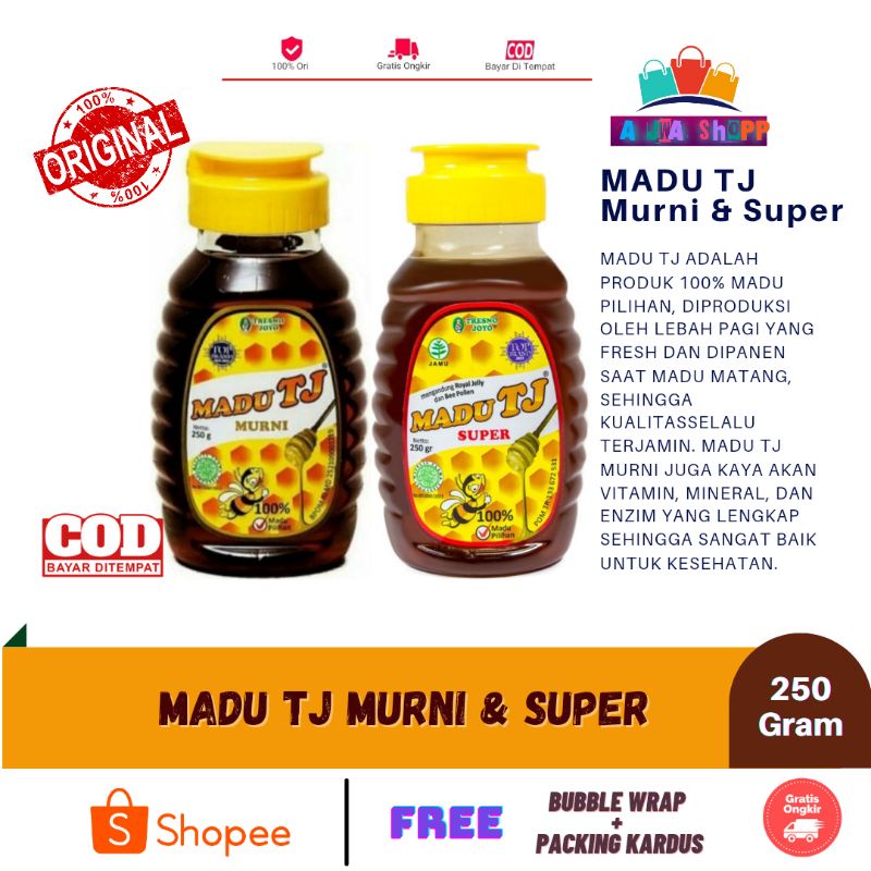 Jual Madu TJ Murni dan Madu TJ Super 250 gram | Shopee Indonesia Jual Madu TJ Murni dan Madu TJ Super 250 gram | Shopee Indonesia