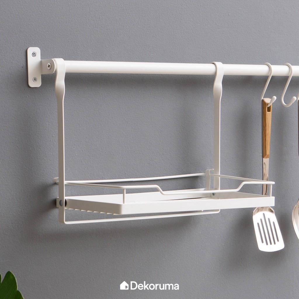 Jual Dekoruma SOJI Rak Piring Gantung Lipat Stainless - Putih | Kitchen ...