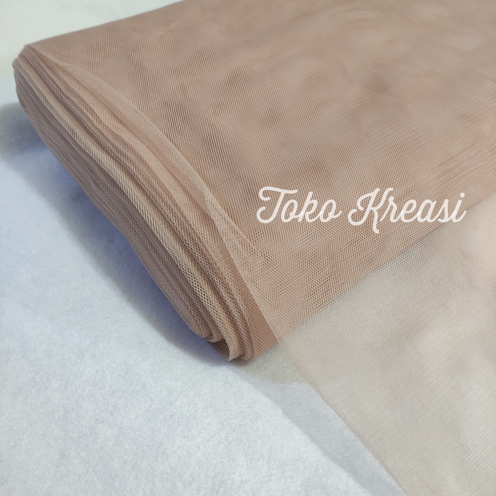 Jual (Meteran) Kain Tile Lembut Polos Halus / Soft Tulle Bahan Dress ...