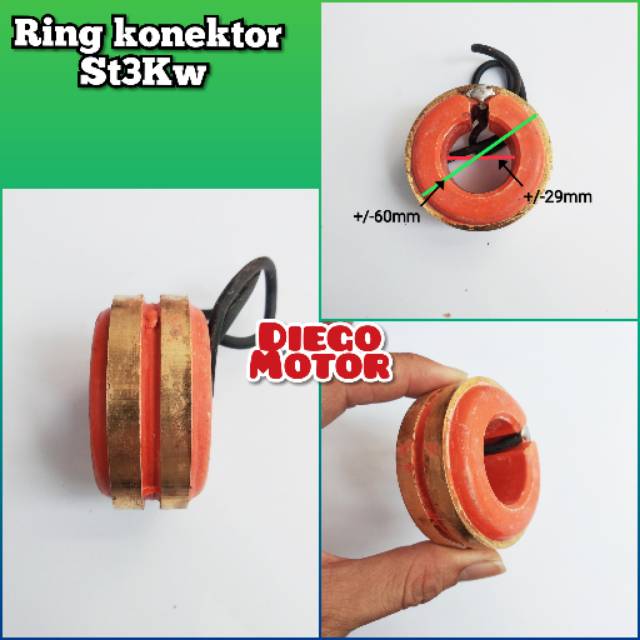 Jual Ring konektor slip ring Genset dinamo ST3KW ST3 3000watt | Shopee ...