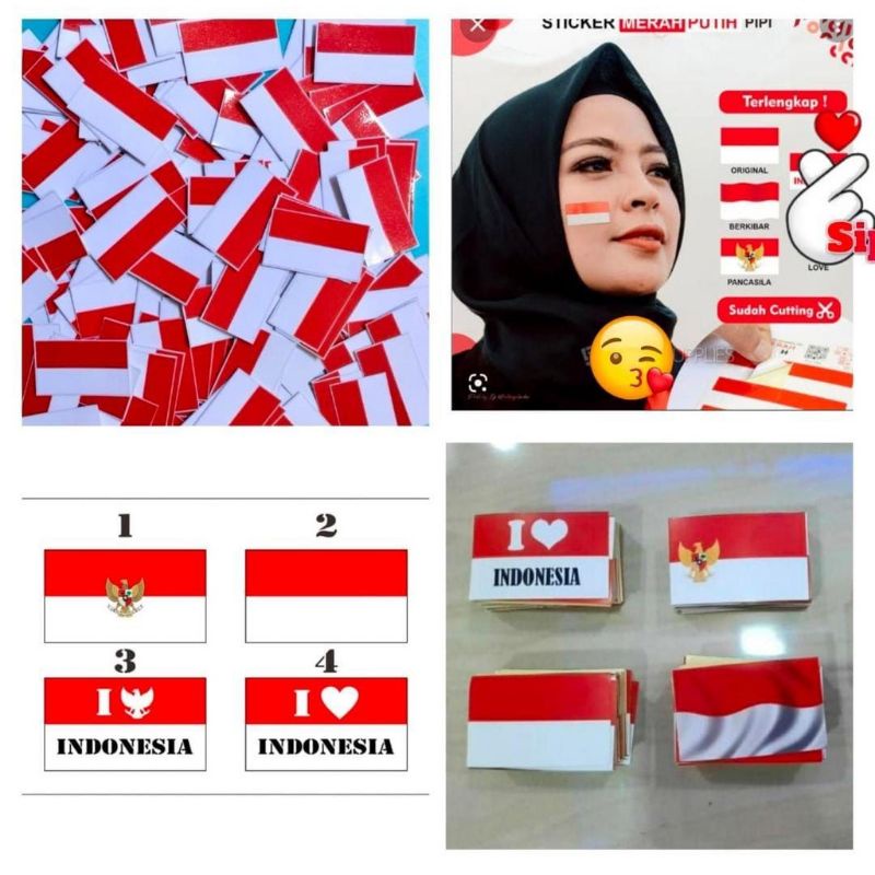 Jual stiker bendera merdeka merah putih | Shopee Indonesia