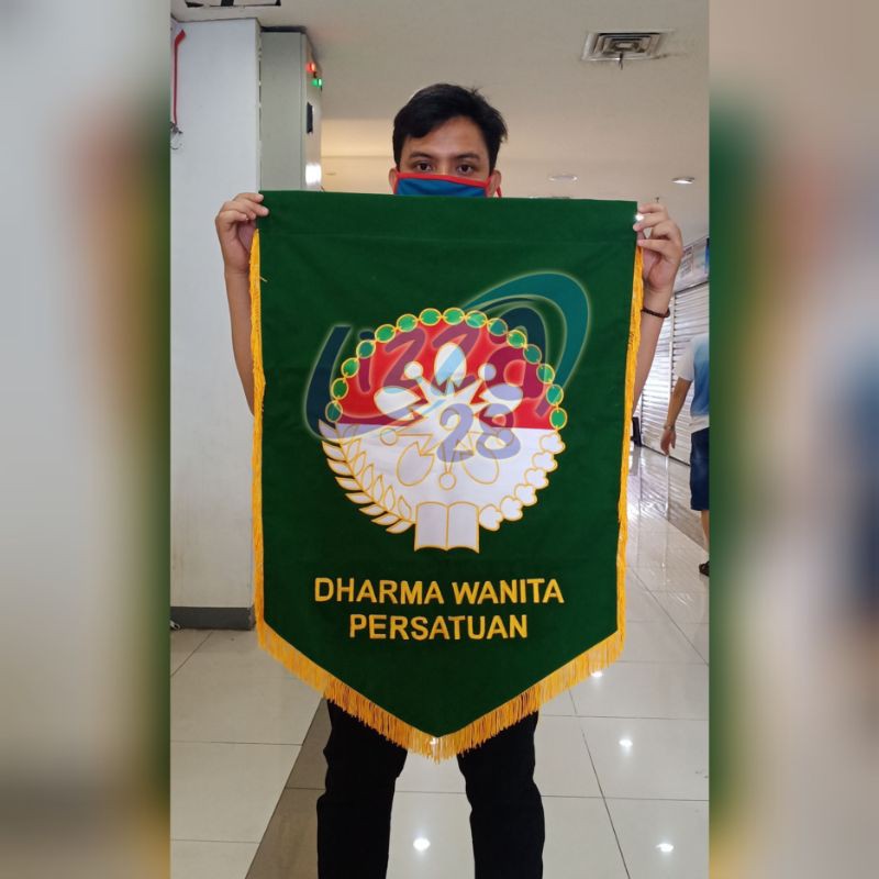 Jual bendera vandel pataka logo DHARMA WANITA uk 75 x 55 cm dan tiang ...