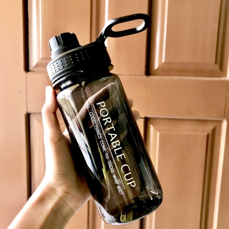 Jual BOTOL MINUM 1000ML 600ML KECIL MUDAH DIBAWA PRAKTIS HEMAT TEMPAT 1 ...