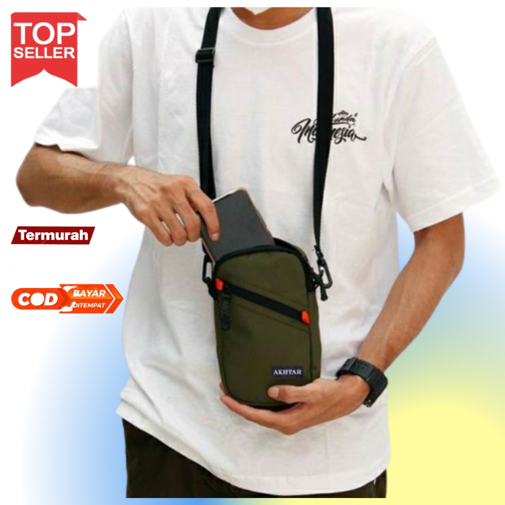 Jual Tas Selempang Bahu Pria Mini Kecil Terbaru Murah kekinian Viral ...