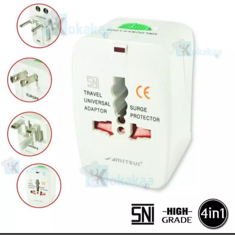 Jual Universal Travel Adaptor Traveler SNI MB 272X Trabel Adapter ...