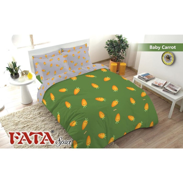 Jual Bed Cover Flat Fata Signature Baby Carrot - Ukuran 120x200 ...