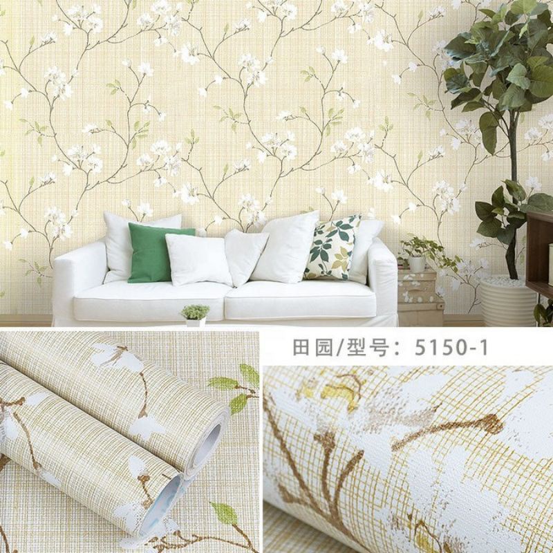 Jual Wallpaper Dinding Sticker Dinding Bunga Ranting Mewah Elegan ...