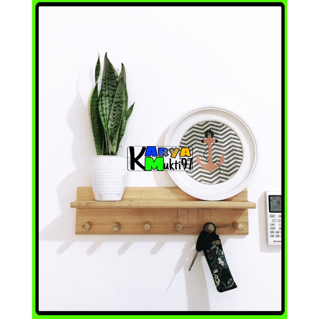 Jual Tempat Kunci kayu jati belanda / Rak Kunci / Gantungan Kunci / Rak ...