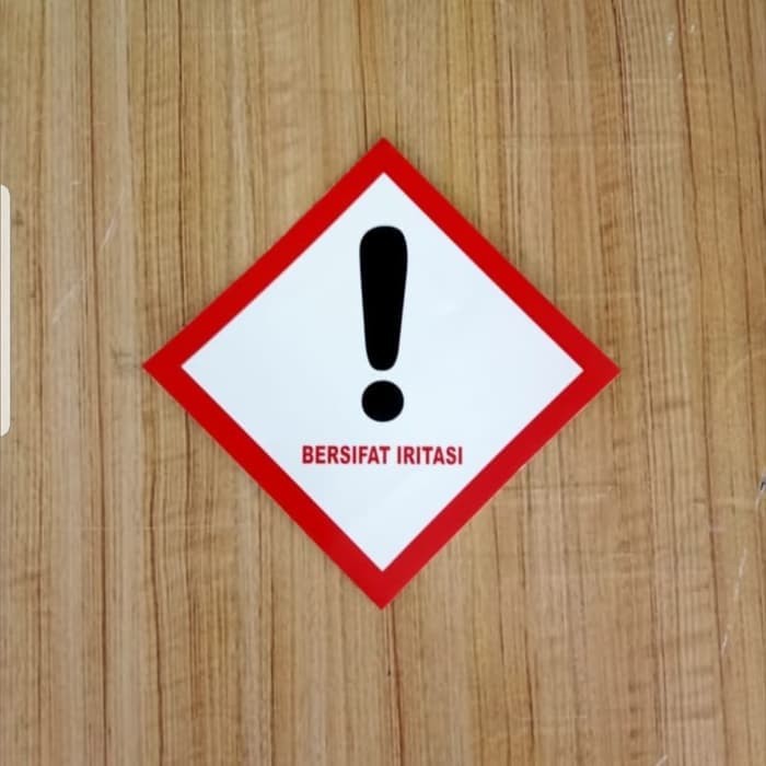 Jual SIGN STICKER BERSIFAT IRITASI SYMBOL LIMBAH UK 20X20CM | Shopee ...
