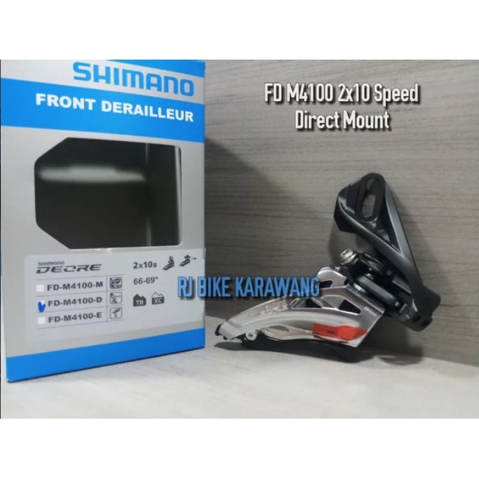 Jual FD Shimano M4100 Direct Mount Side Swing 2 Speed | Shopee Indonesia