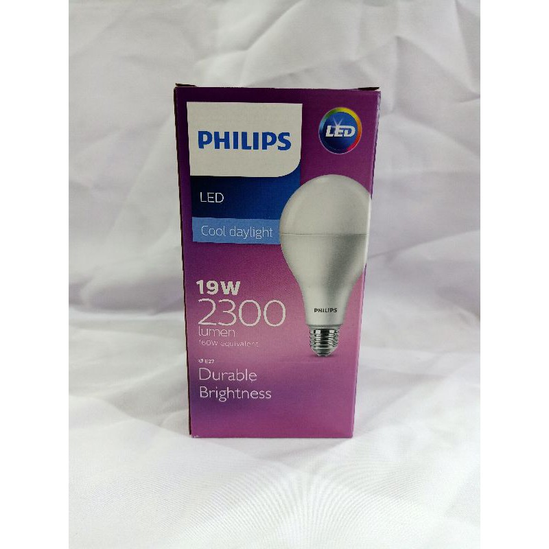 Jual PHILIPS LED BULB E27 19W PUTIH (COOL DAYLIGHT) | Shopee Indonesia