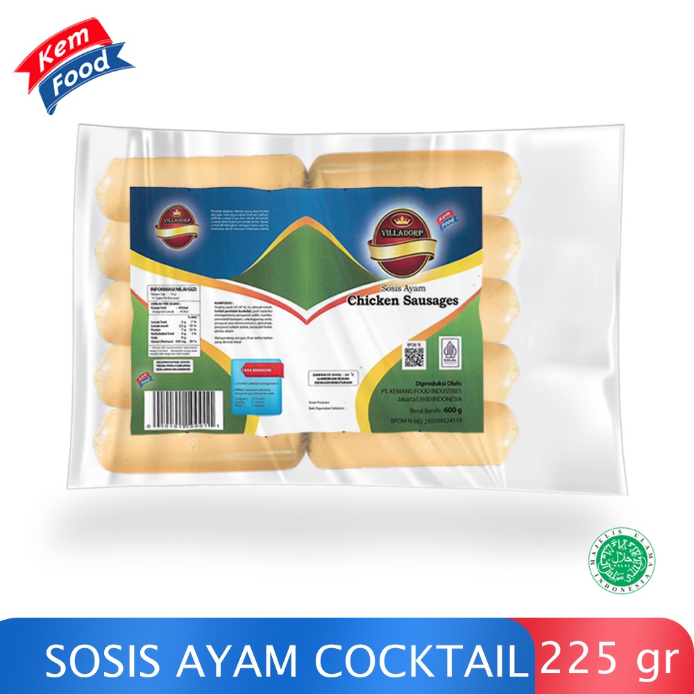 Jual Villadorp Sosis Ayam Cocktail Premium - 225 gr | Shopee Indonesia