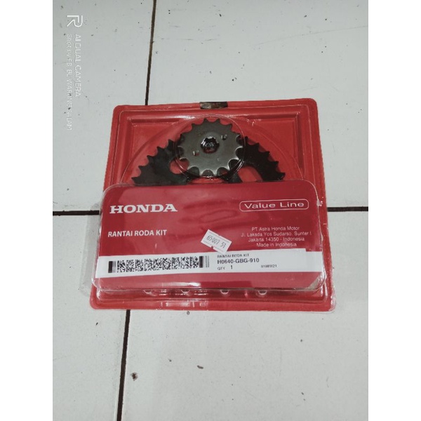 Jual ger set sprocket set roda Honda grand legenda H0640-GBG-910 ORI ...