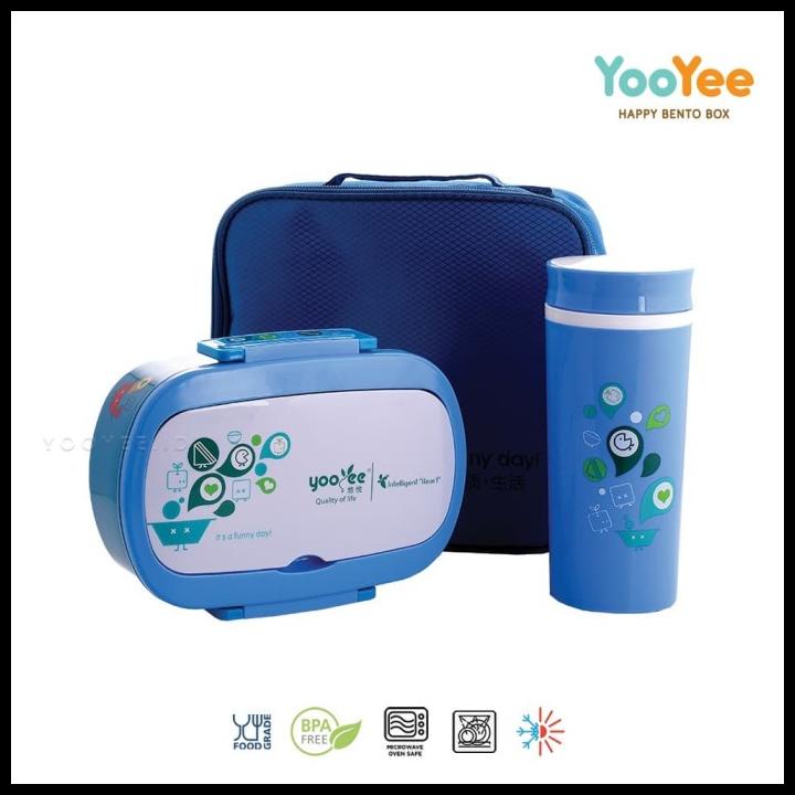 Jual Starlight Outlets | Yooyee 592 Kotak Makan Set (Tas, Lunchbox, Botol Minum) | Shopee Indonesia