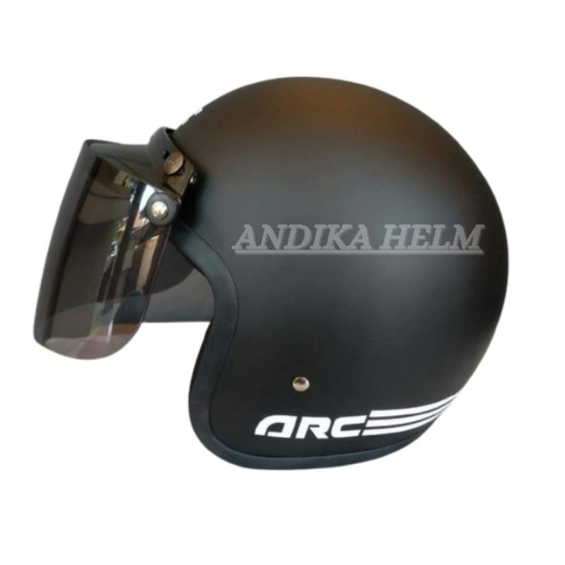 Jual Helm Bogo Murah Arc (Hitam Dop) | Shopee Indonesia