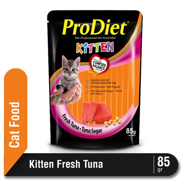Jual Prodiet Kitten Fresh Tuna Pouch 85 g Makanan Anak Kucing Basah Wet ...
