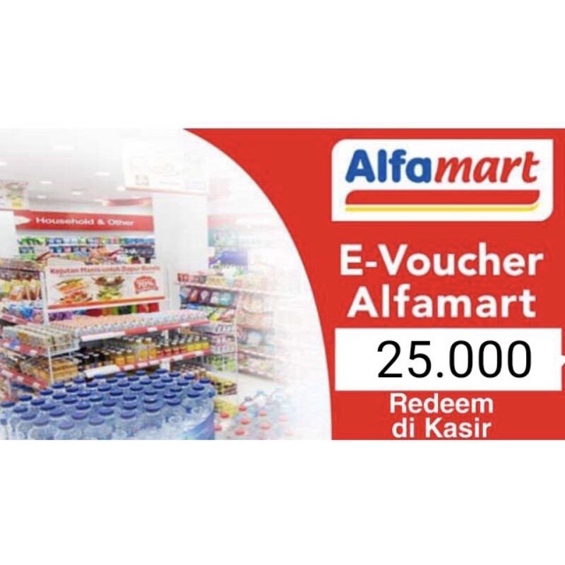 Jual voucher Alfamart 25000 | Shopee Indonesia