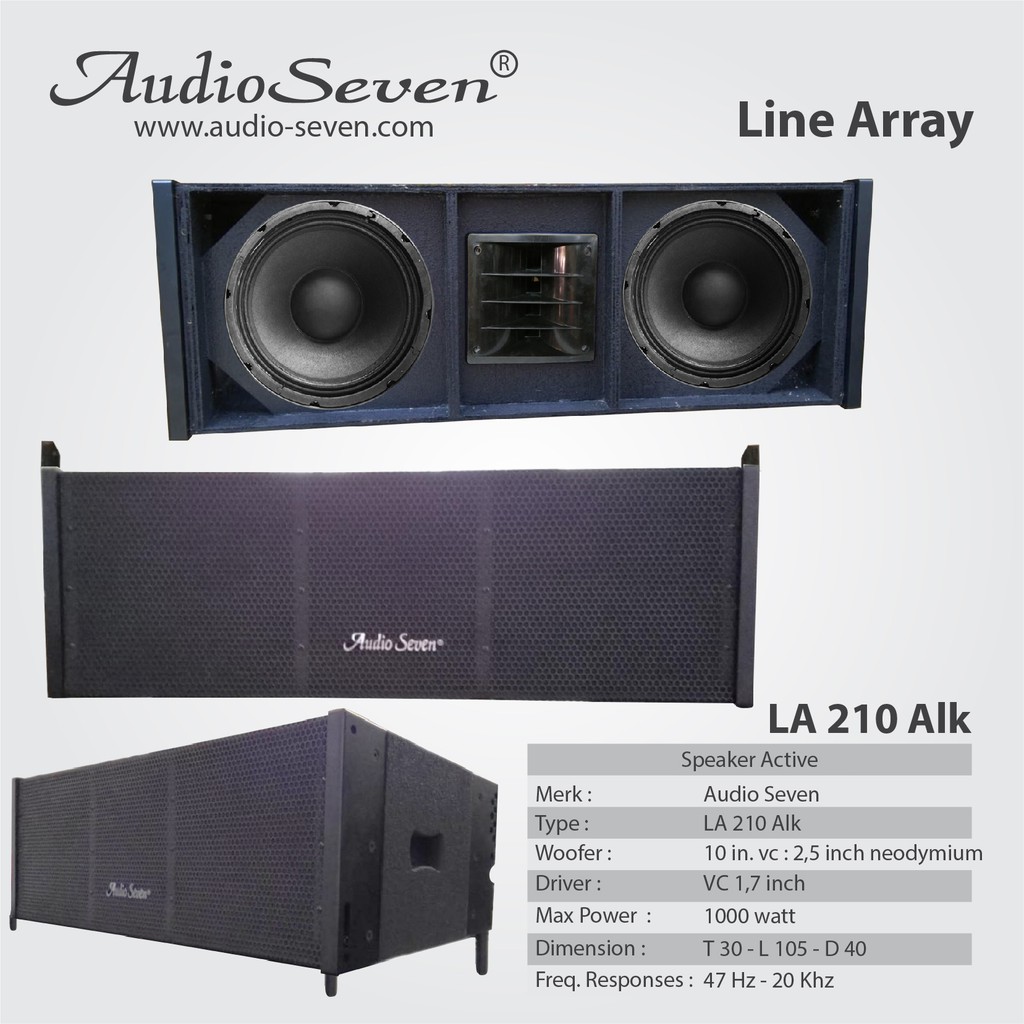 Jual speaker line array linearray audioseven 210 alk original High ...