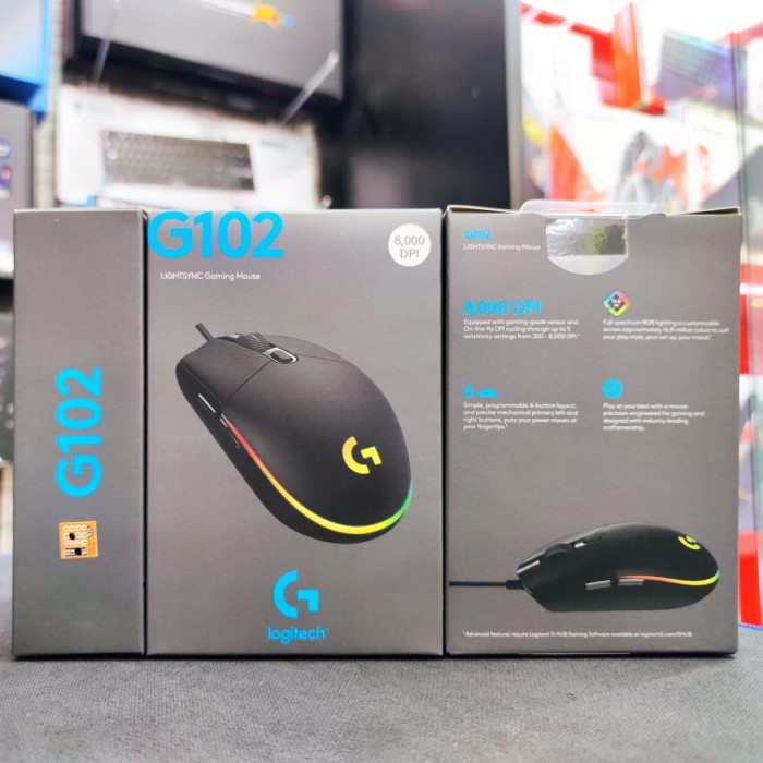 Jual Mouse Gaming Logitech G102 V2 Lightsync RGB - Logitech G 102 V 2 RGB - | Shopee Indonesia