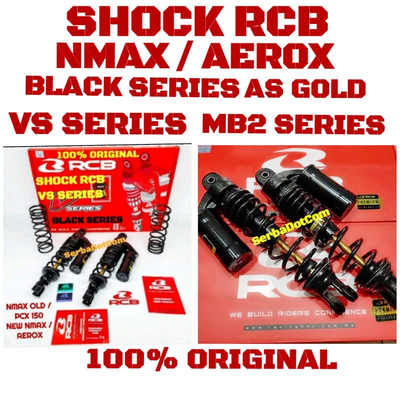 Jual SHOCK RCB VS MB2 MB 2 PREMIUM BLACK SERIES AS GOLD NMAX OLD NEW ...